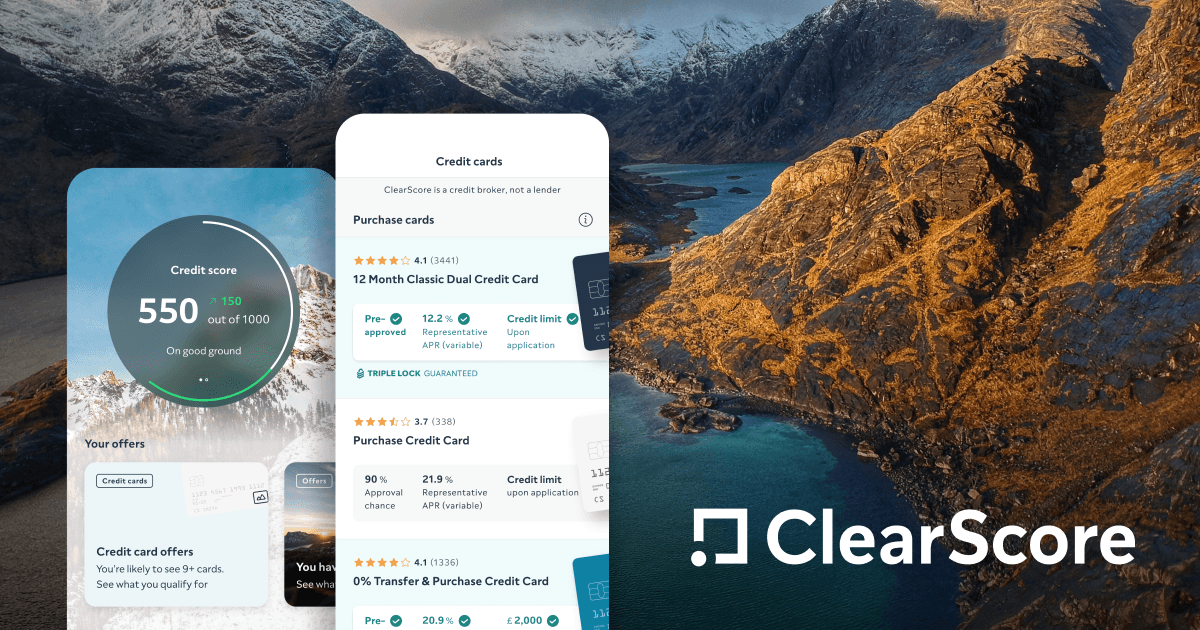 Compare Credit Cards | Find & Apply Online | ClearScore GB